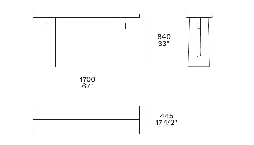 Poliform Nara Consolle | Deplain.com