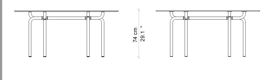 Cassina Edison Table | Deplain.com
