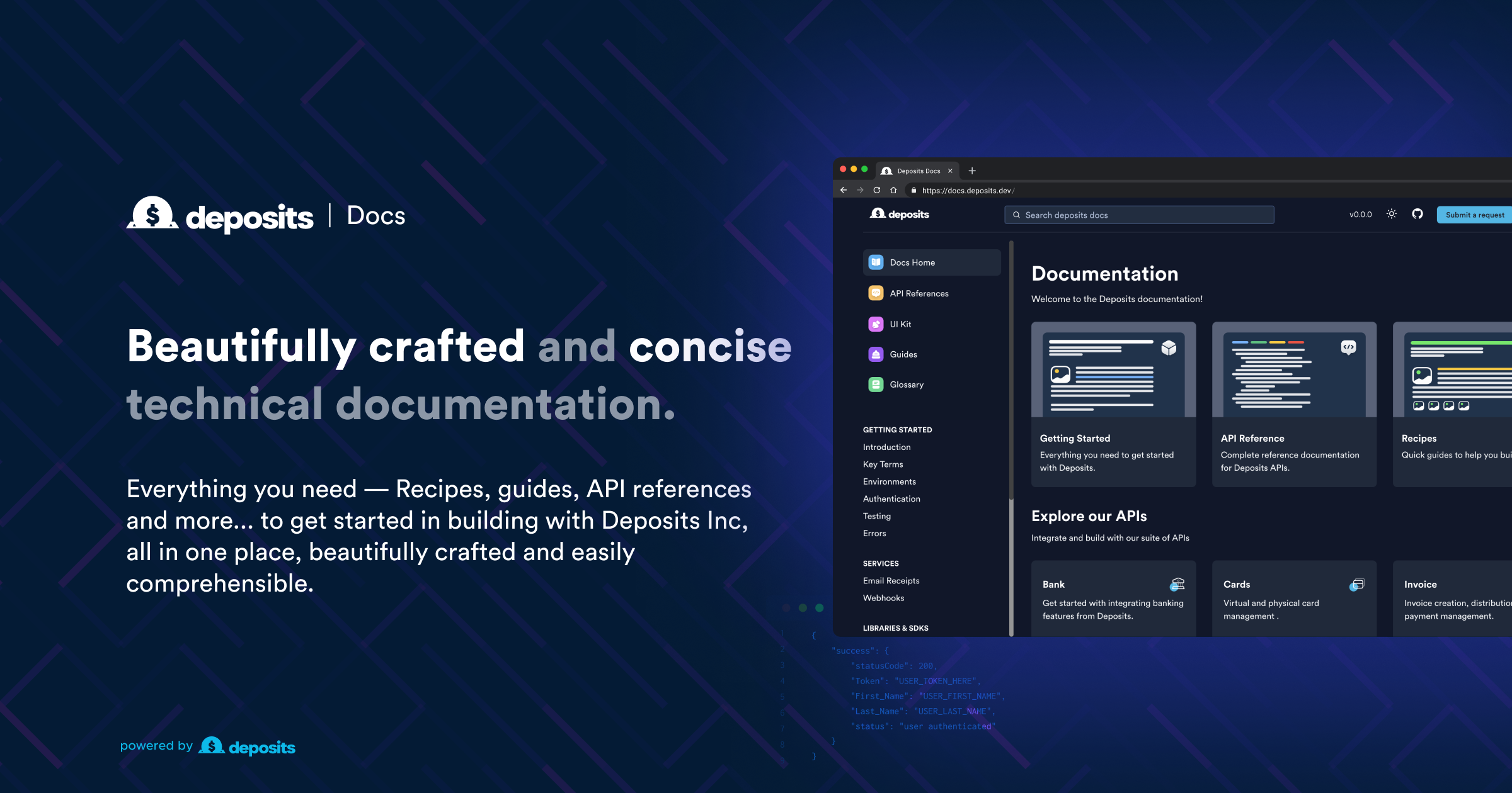 Deposits API Docs Deposits API Docs