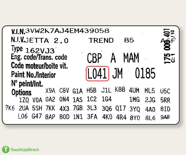 Volkswagen Touch Up Paint Color Codes Paint Code Location Volkswagen Touch Up Paint Color Codes Paint Code Location