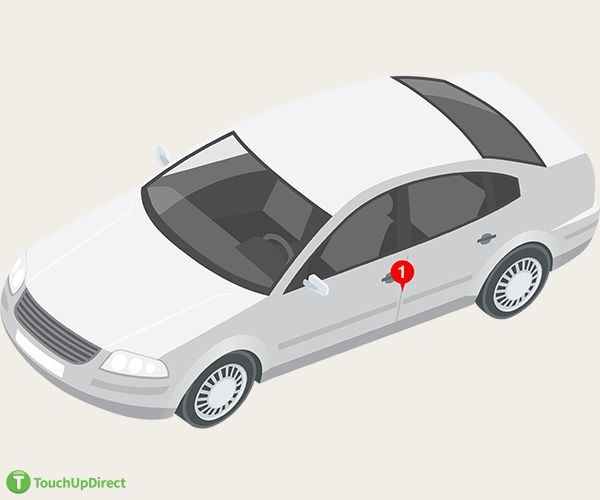 Tesla Touch Up Paint - Color Codes & Paint Code Location | TouchUpDirect