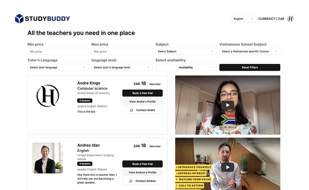Study Buddy Scheduling
