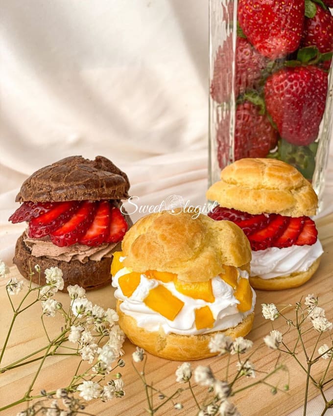 Fruit Cream Puff | Desserts Kuching