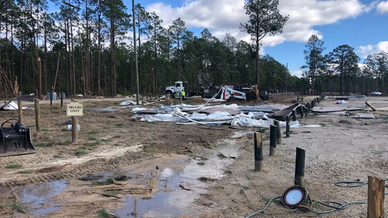 Strong Storms Damage Stable View - The Chronicle of the Horse