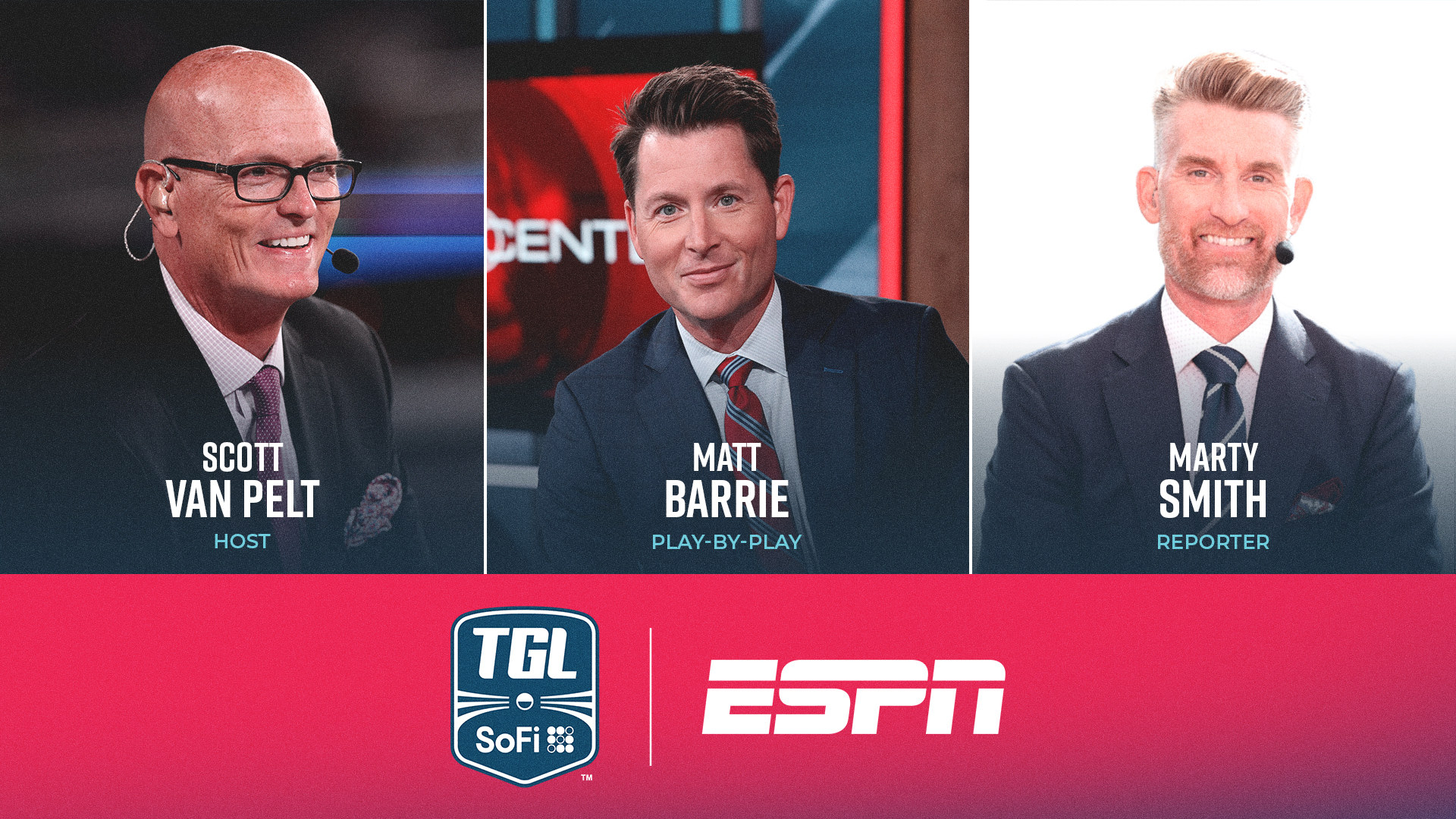ESPN Broadcast Team Confirmed for TGL presented by SoFi | TGL