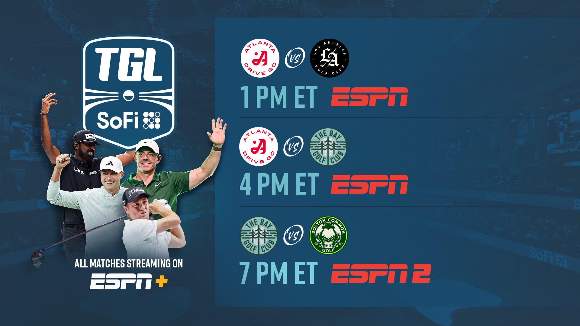Presidents Day Tripleheader: Ways to Watch All 3 Matches | TGL
