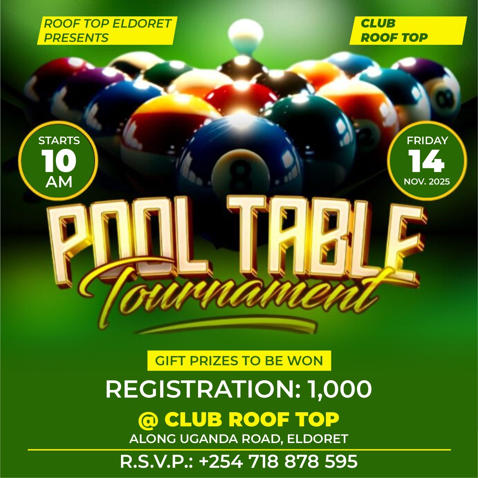 Pool Table Tournament | SOLDOUT AFRICA | SoldOutAfrica