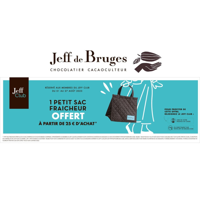 Sac fraîcheur offert dès 25€ d'achat | centre commercial | La Feuilleraie