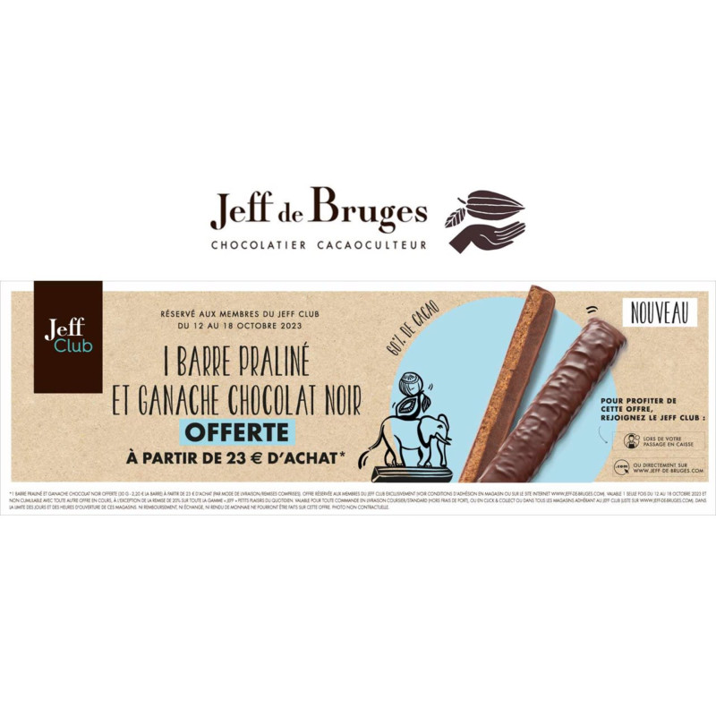 Nouvelle barre praliné et ganache | centre commercial | La Feuilleraie