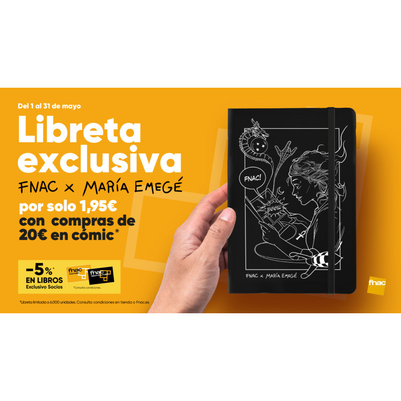 Libreta María Emege en Fnac del 1 al 31 de mayo | Plaza Norte 2