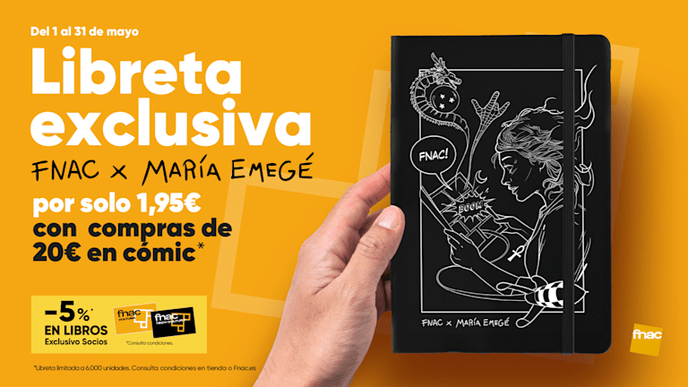 Libreta María Emege en Fnac del 1 al 31 de mayo | Plaza Norte 2