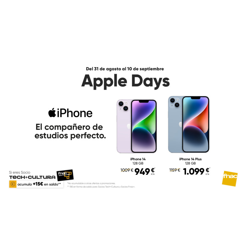 Apple Days en Fnac del 31 de agosto al 10 de septiembre | Plaza Norte 2