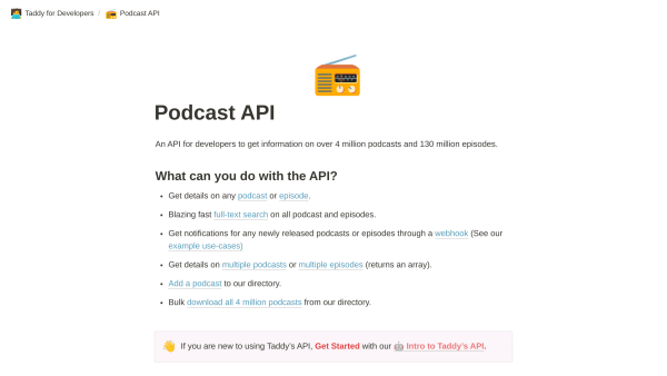 Top 4 Podcasts APIs For Developers - Public APIs