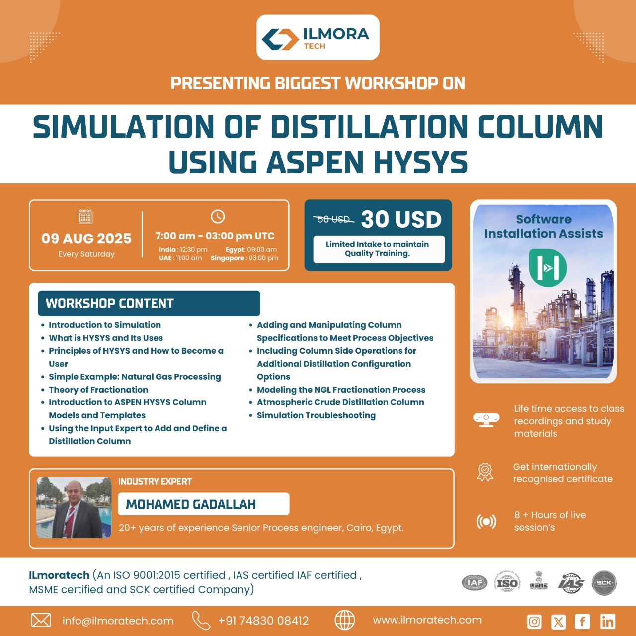 Distillation Column Simulation in Aspen HYSYS - Master NGL & Crude ...