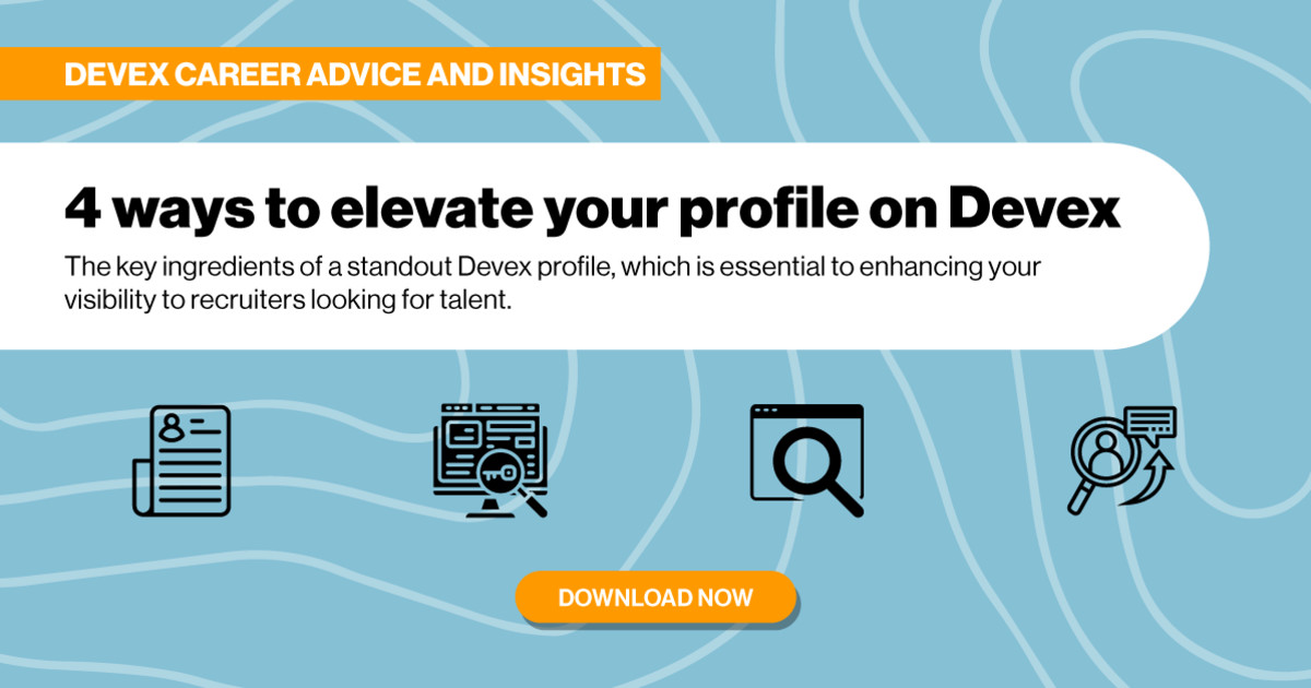 4 ways to elevate your profile on Devex | Devex
