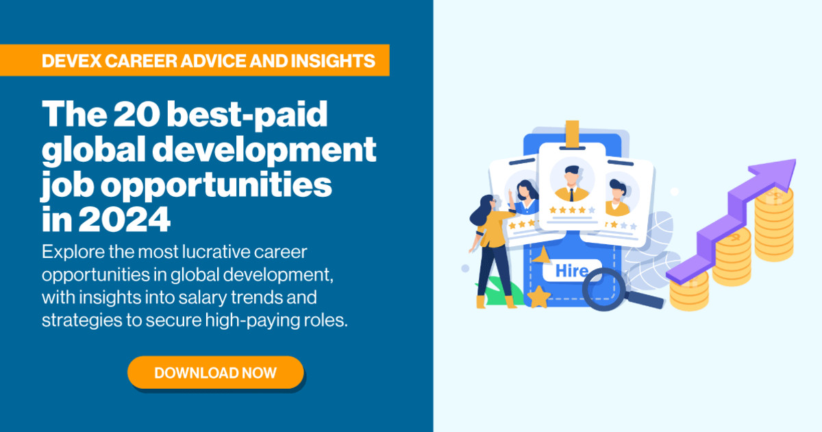 The 20 best-paid global development job opportunities in 2024 | Devex
