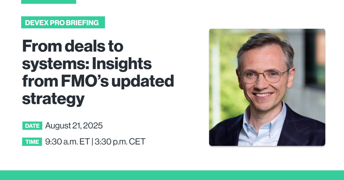 From deals to systems: Insights from FMO’s updated strategy | Devex