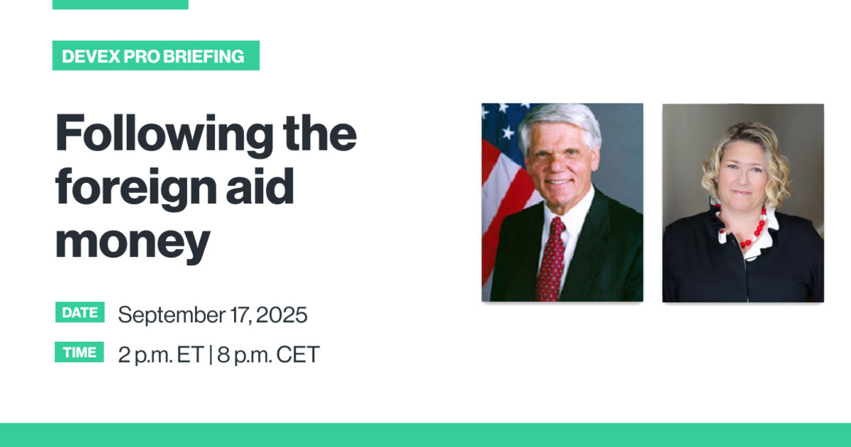 Following the foreign aid money | Devex