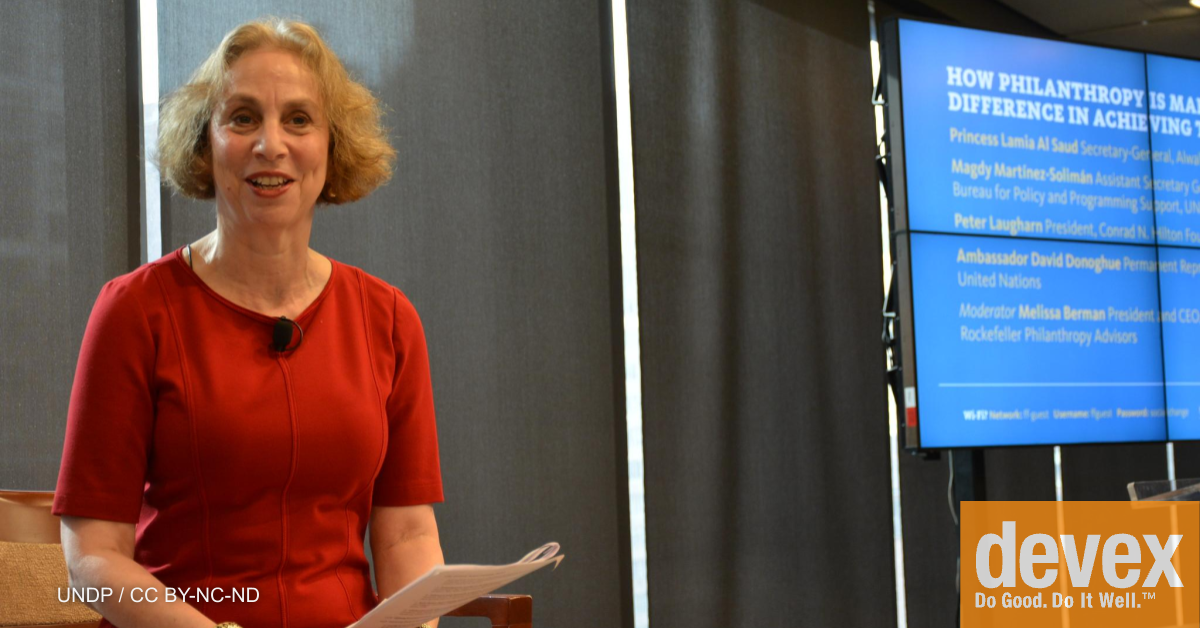 Melissa Berman: Philanthropy pioneer leaves Rockefeller after 20 years ...