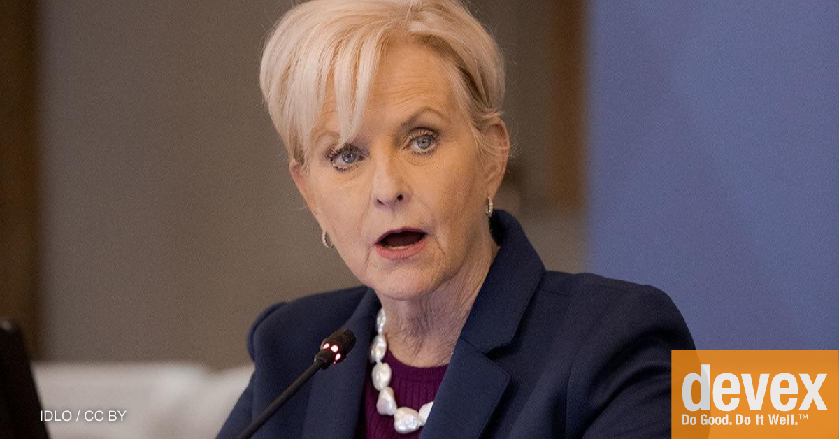 Exclusive: US proposes Cindy McCain to lead the World Food Programme | Devex