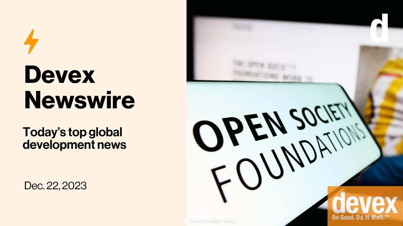 Devex Newswire: What will Soros' transformation of OSF bring in 2024 ...