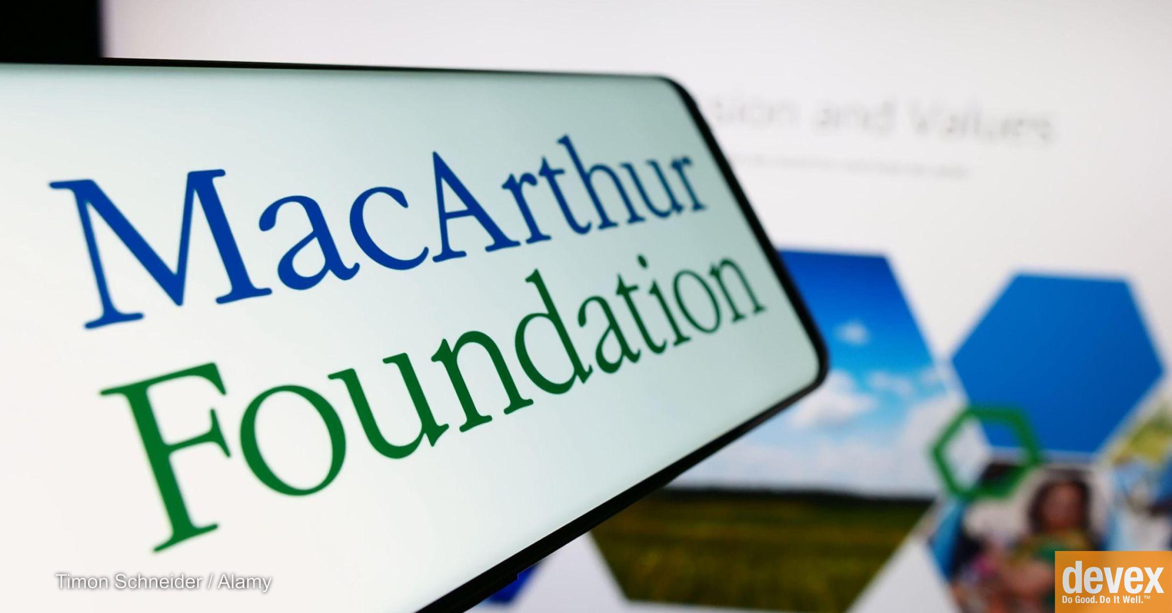 Who are the MacArthur Foundation’s top grantees? | Devex
