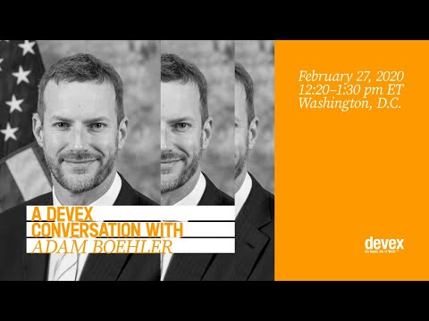 Devex LIVE: A conversation with Adam Boehler | Devex