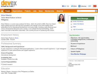 How to make your Devex profile count | Devex