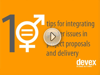 10 tips for integrating gender issues in project proposals and delivery ...
