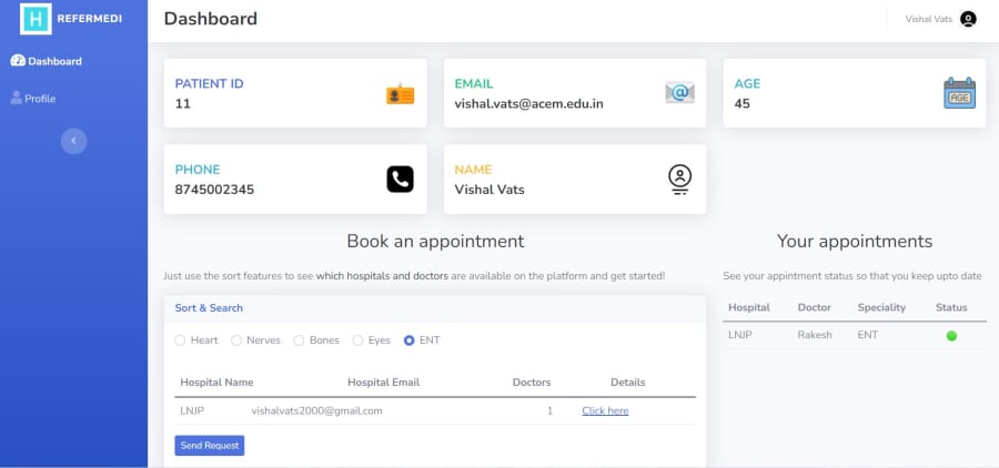 ReferMedi : Working for your speedy recovery | Devpost