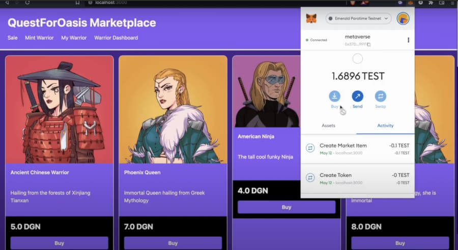 IntoTheVerse Oasis Gamefi | Devpost