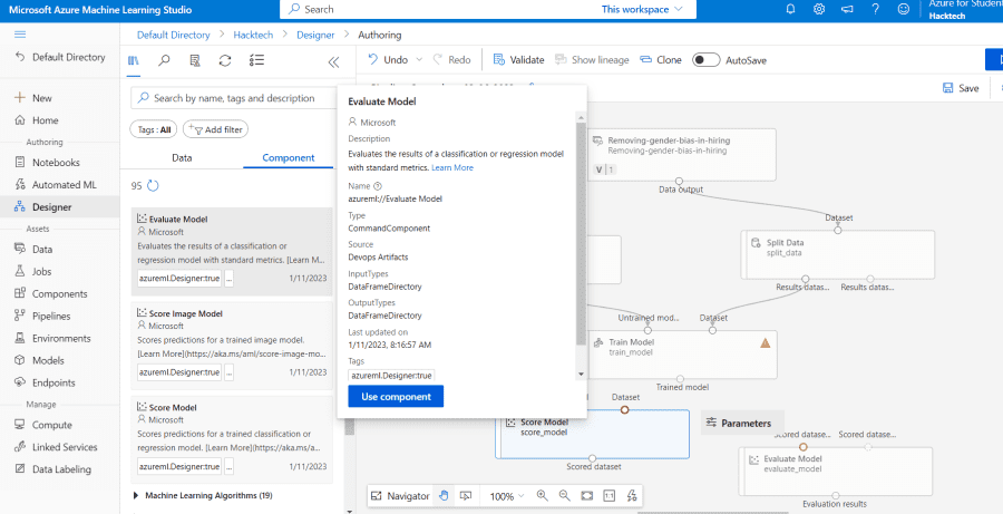 Removing gender bias in hiring through Azure ML | Devpost