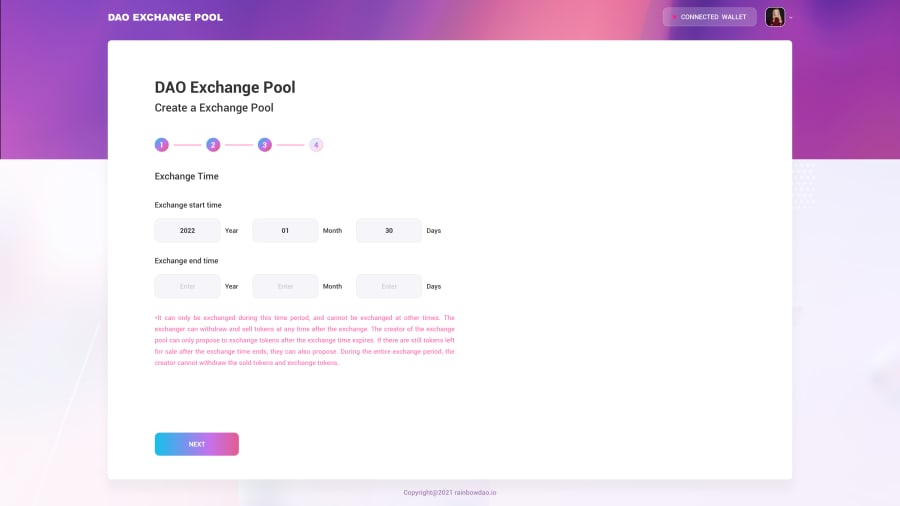 DAO Exchange Pool System | Devpost