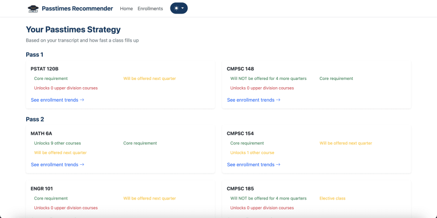 UCSB Passtimes Pilot | Devpost