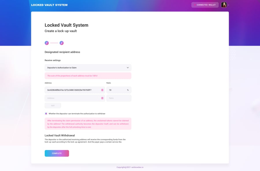 DAO Locked Vault System | Devpost