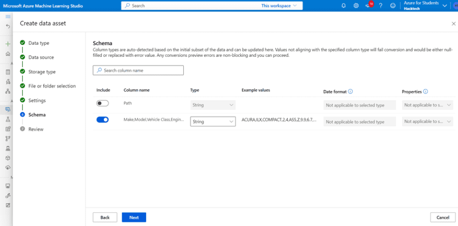 Predict CO2 emissions from cars with Azure Machine Learning | Devpost