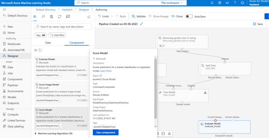 Removing gender bias in hiring through Azure ML | Devpost