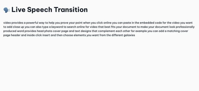 Live Speech Transcription | Devpost Live Speech Transcription | Devpost