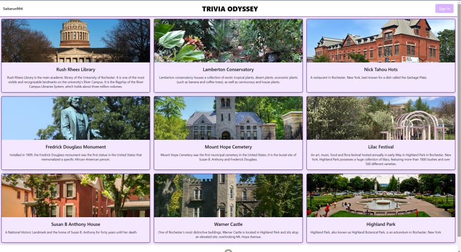 Trivia Odyssey | Devpost