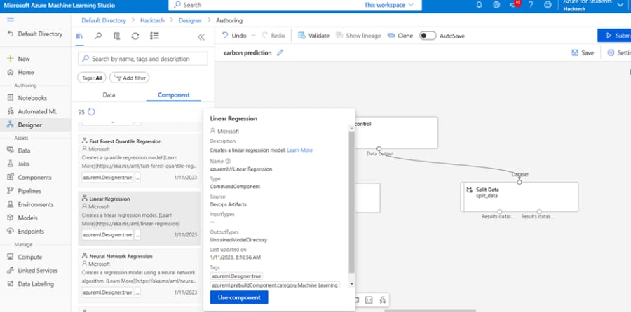 Predict CO2 emissions from cars with Azure Machine Learning | Devpost
