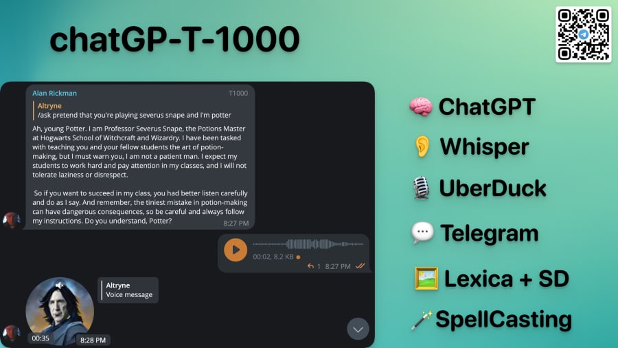 chatGP-T-1000 - the shapeshifter AI assistant | Devpost