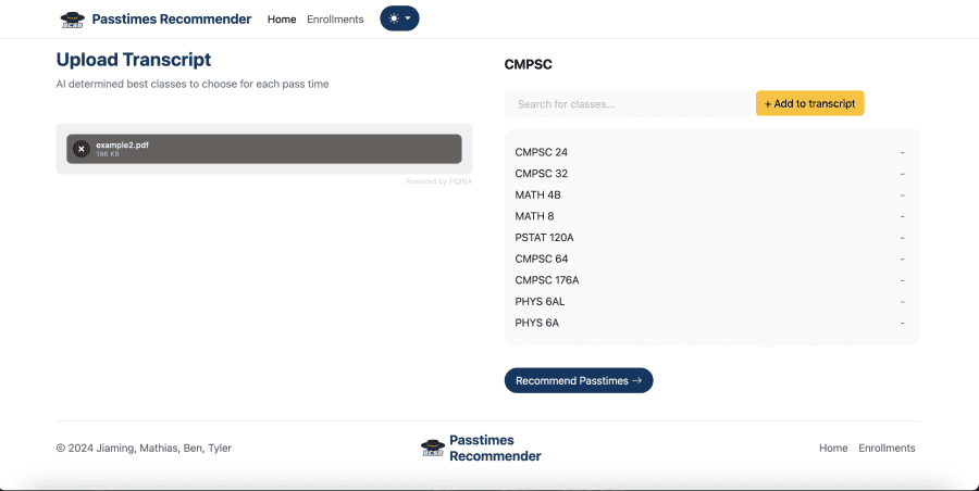 UCSB Passtimes Pilot | Devpost