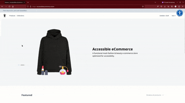 Accessible eCommerce | Devpost