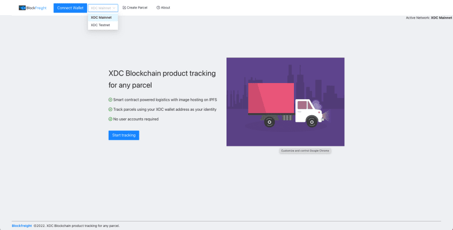 BlockFreight - XDC Blockchain parcel tracking | Devpost