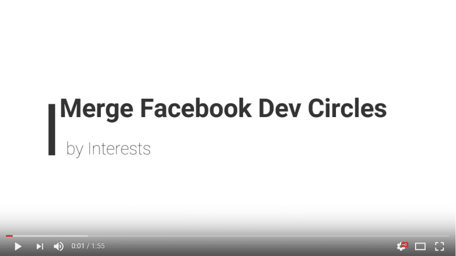Merge Facebook Dev Circles by Interests | Devpost