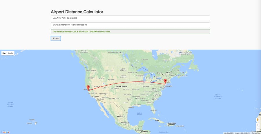 AirportDistanceCalc | Devpost