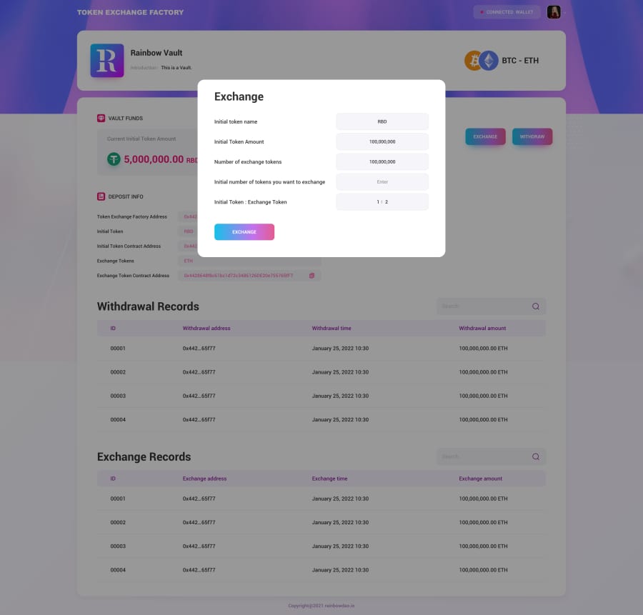 DAO Fixed Exchange System | Devpost