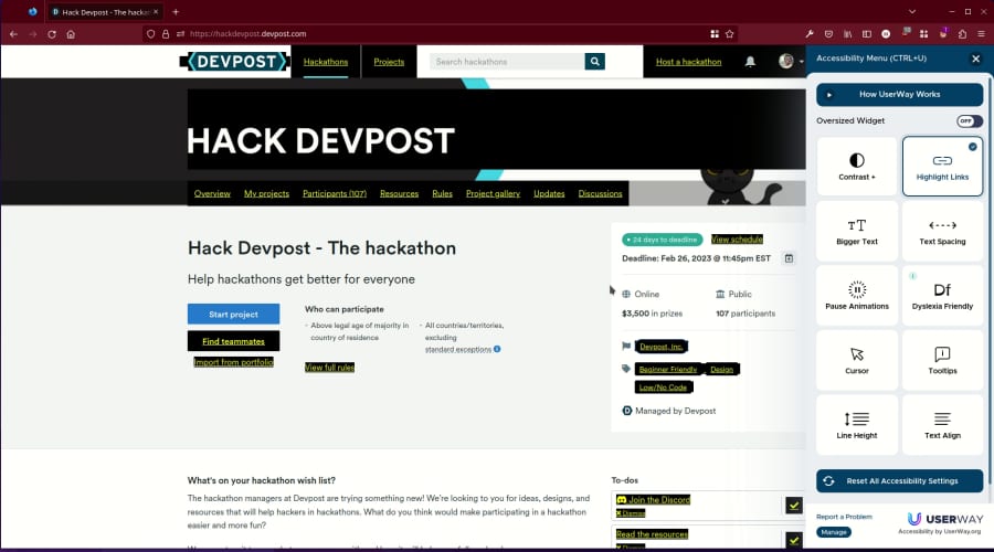 Accessible Devpost | Devpost