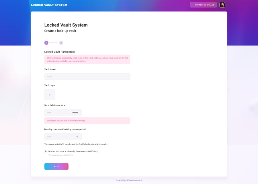 DAO Locked Vault System | Devpost