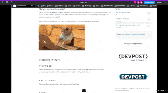 Michelle's Feedback submission | Devpost